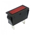 Rectangular Indicator Light Red 12V