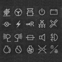Marine Sticker Set for Illuminated Switches