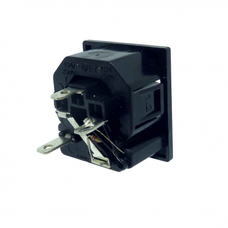 IEC C13 Socket with Fuse and Neon Lamp