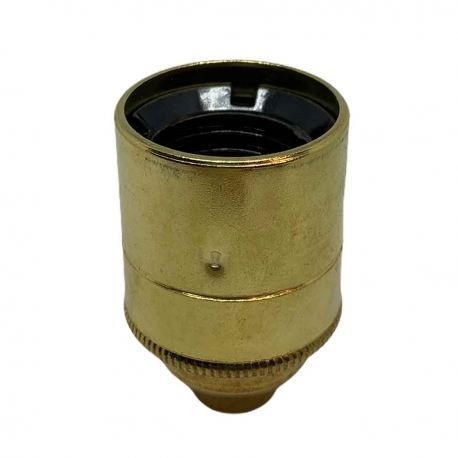 E27 ES Brass Lamp Holder, Edison Screw, Plain Body 1/2" Entrance