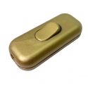 Single Pole In-Line Cord Switch - Gold