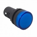 Blue 22mm 240VAC/DC Panel Mount Indicator Light IP65 Bright