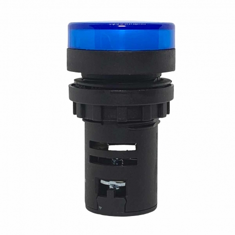 Blue 22mm 12VAC/DC Panel Mount Indicator Light IP65 Bright
