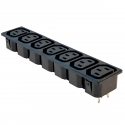 7 Way IEC C13 Outlet Socket (R-302G7 IEC Outlet)