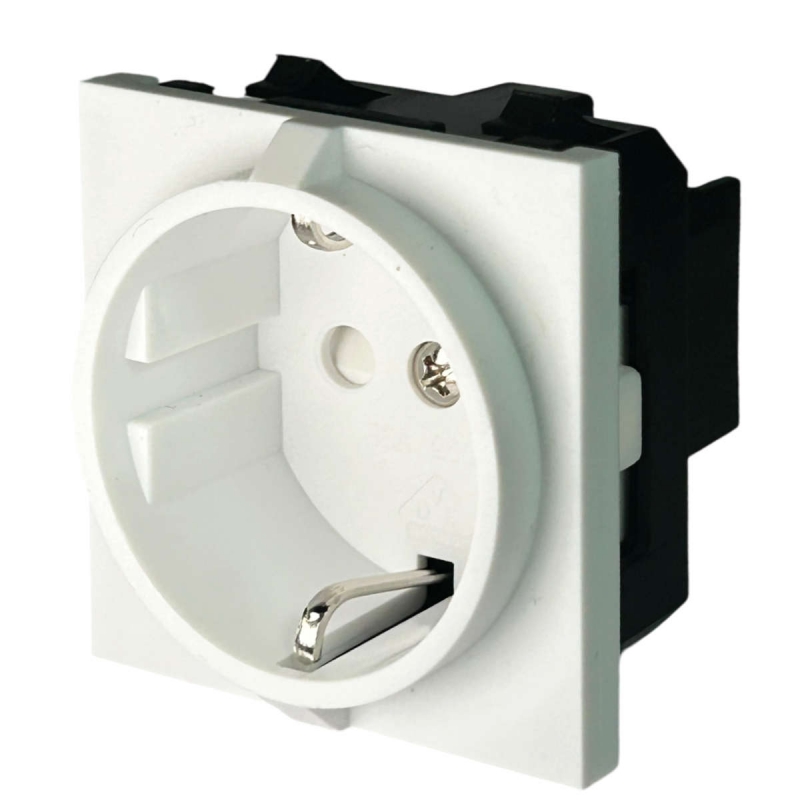 German Schuko Type F Euro Socket 16A White