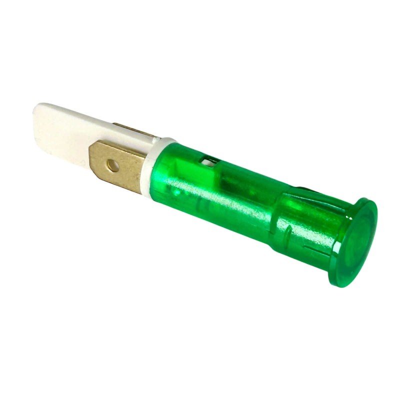 Green 10mm Panel Mount Indicator Light | Neon Indicator Light and 6.3mm ...