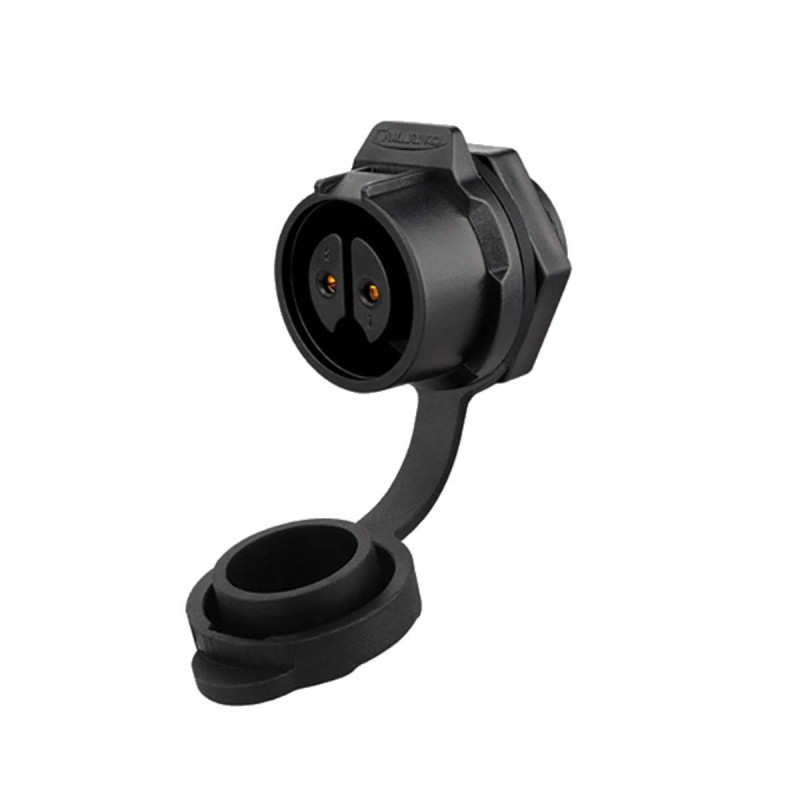 16mm IP67 Waterproof 3 Pole Socket Panel Mount Connector with Lock