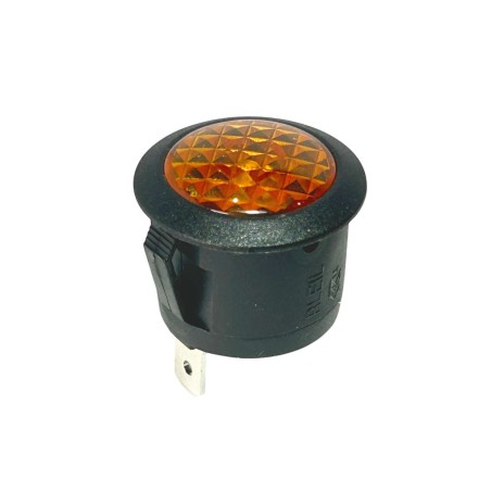20mm 12V-24V Amber Indicator Light