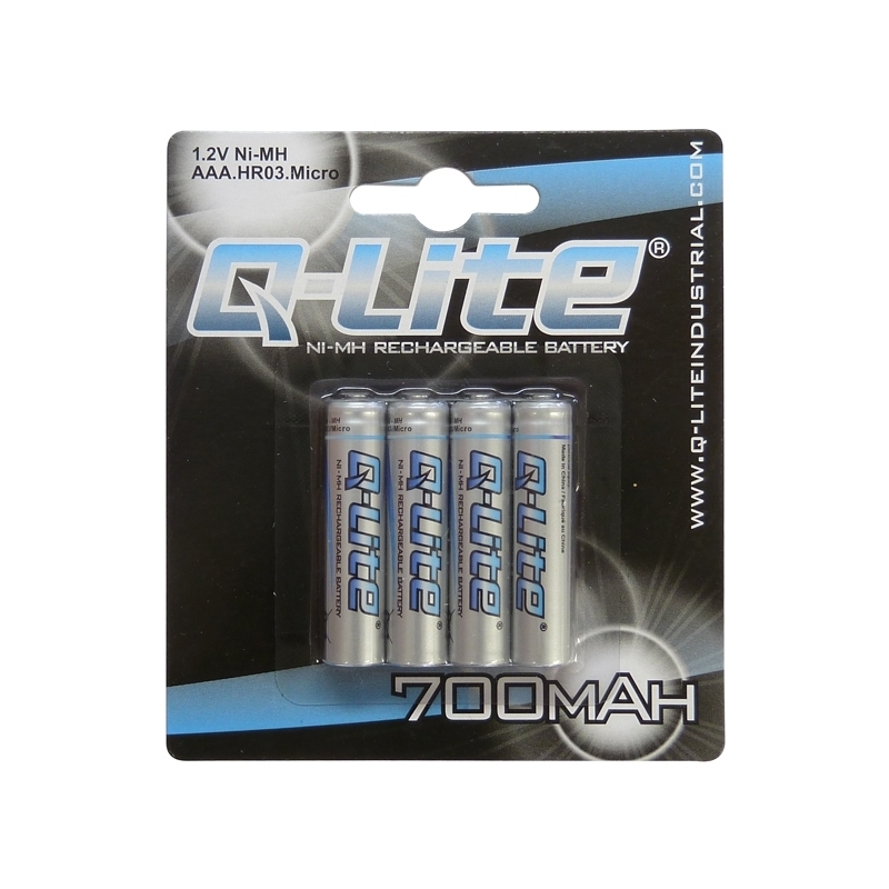 Piles Rechargeable AAA (HR03) Blister de 4, 700mAh﻿